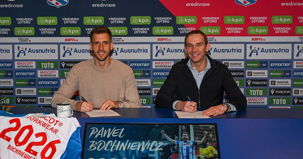 Pawel Bochniewicz verlengt contract bij sc Heerenveen Pawel Bochniewicz verlengt contract bij sc Heerenveen
